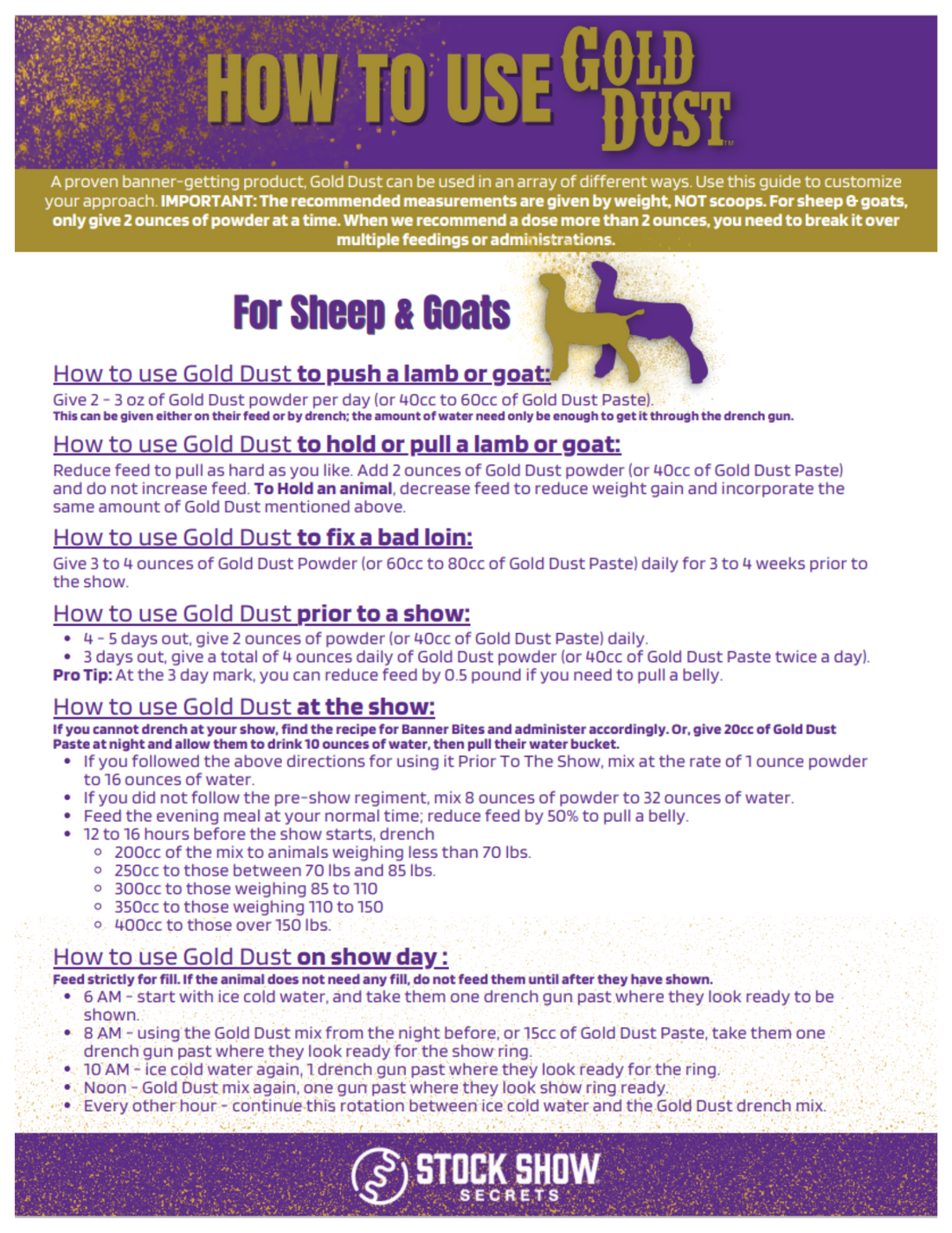 Gold Dust Packet – RuleSupplements