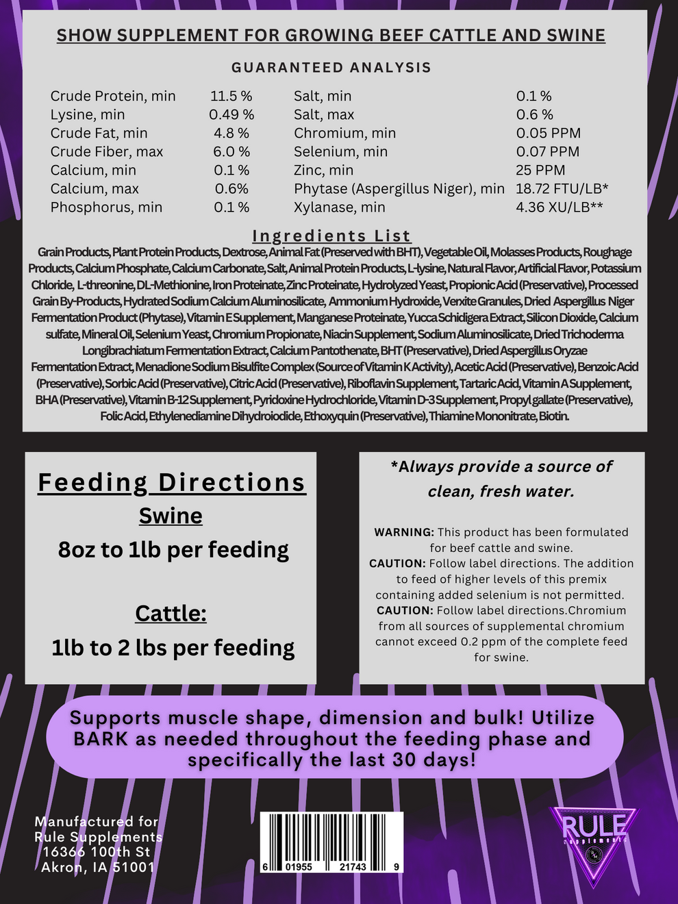 BARK – RuleSupplements